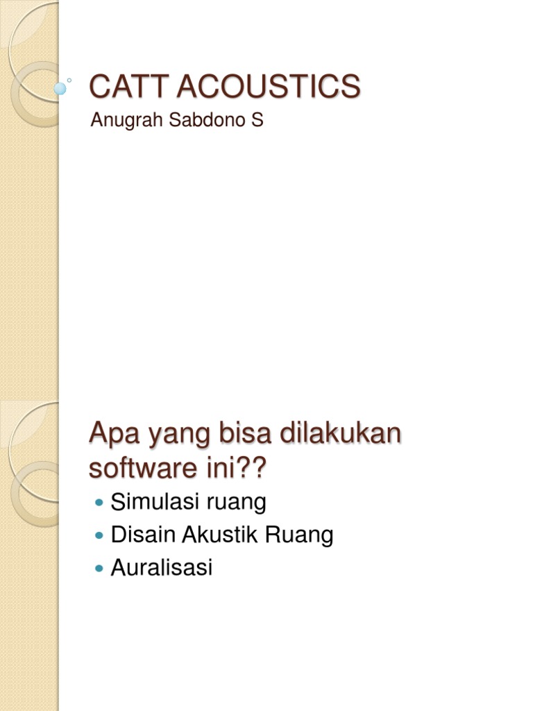 Catt Acoustics | PDF