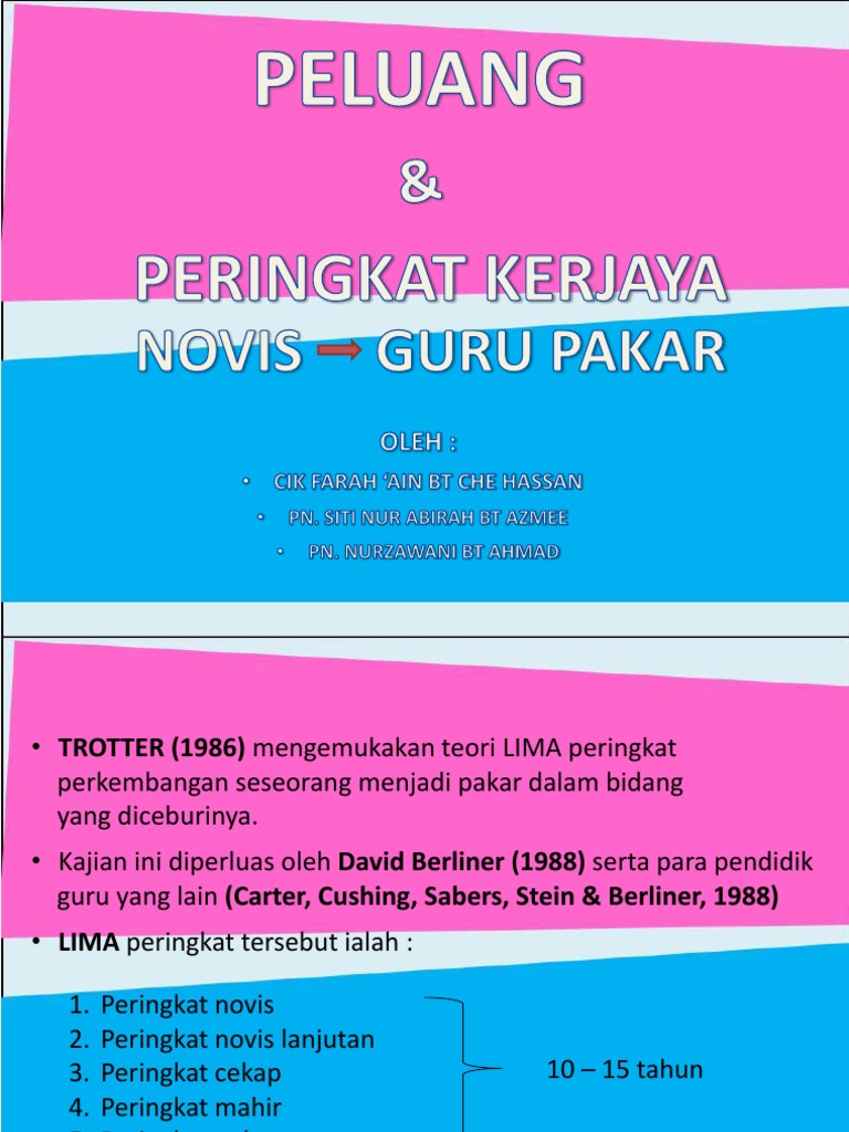 Perkembangan Guru Novis - Pakar | PDF