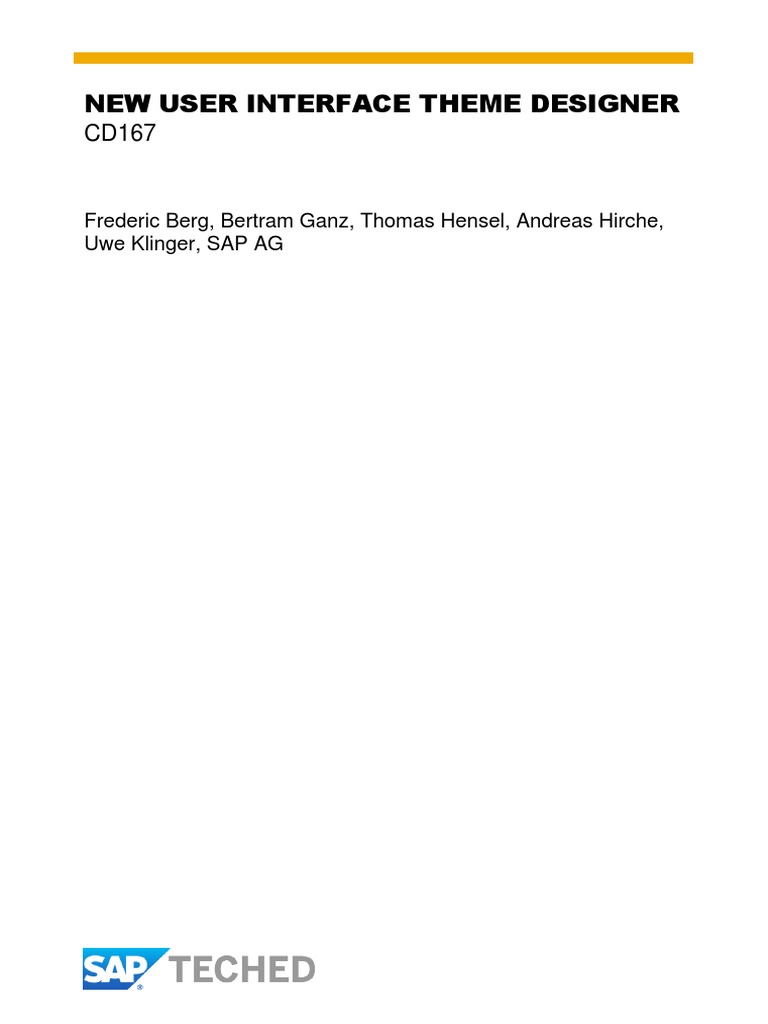 UI5 Theme Exercises | PDF | Double Click | Cascading Style Sheets