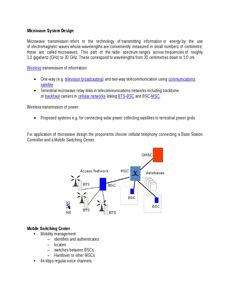 Microwave System Design: Wireless Television Broadcasting ...