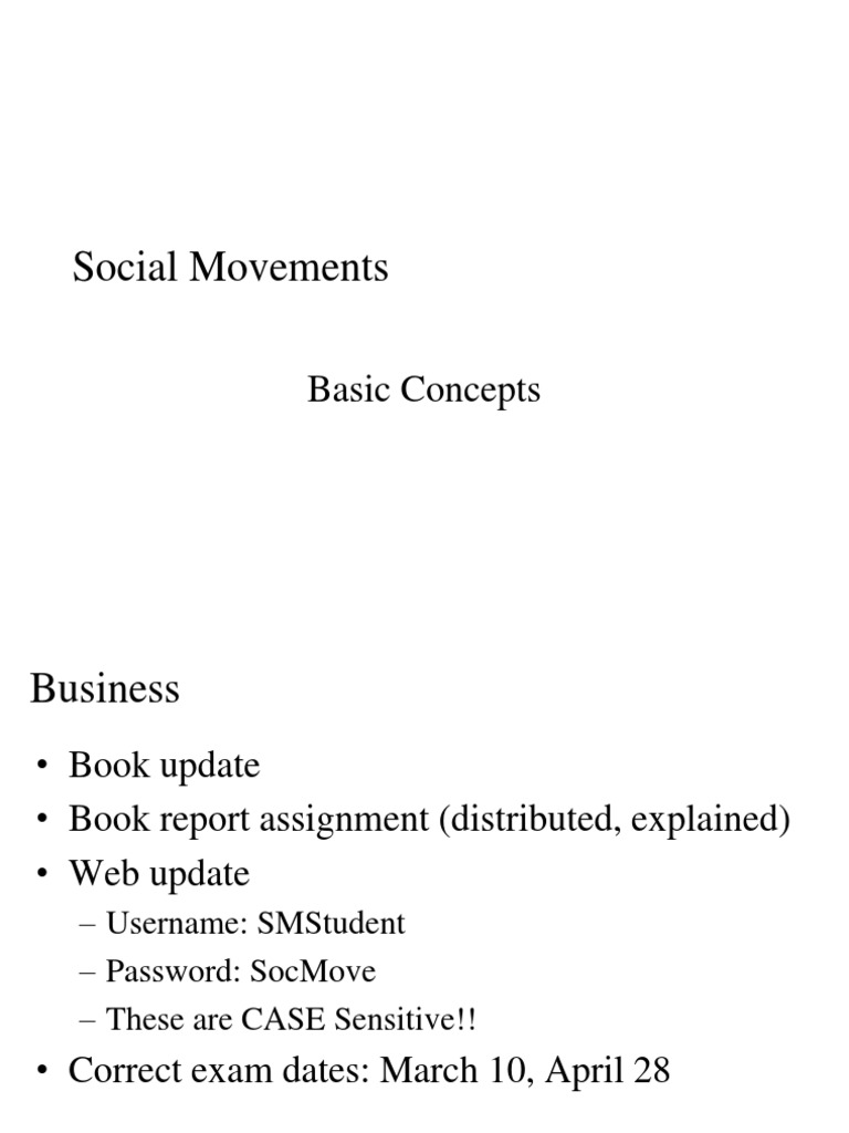 Social Movements Concepts | PDF | Social Movements | Ideologies
