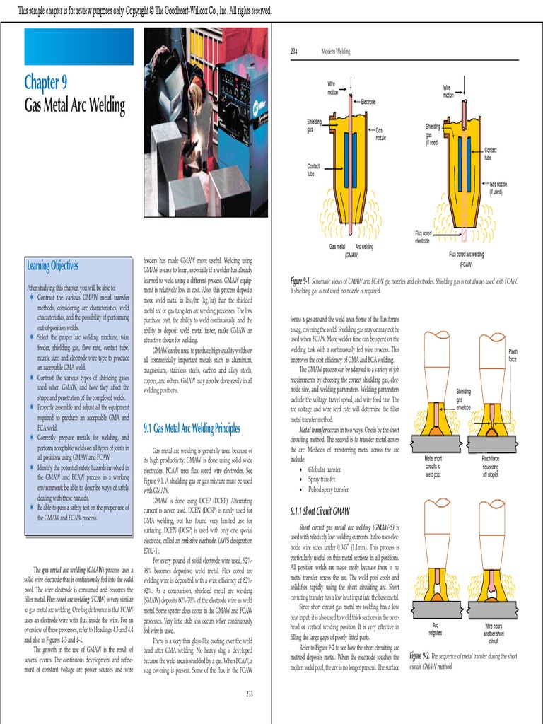 Chapter9 GMAW FCAW Welding | PDF