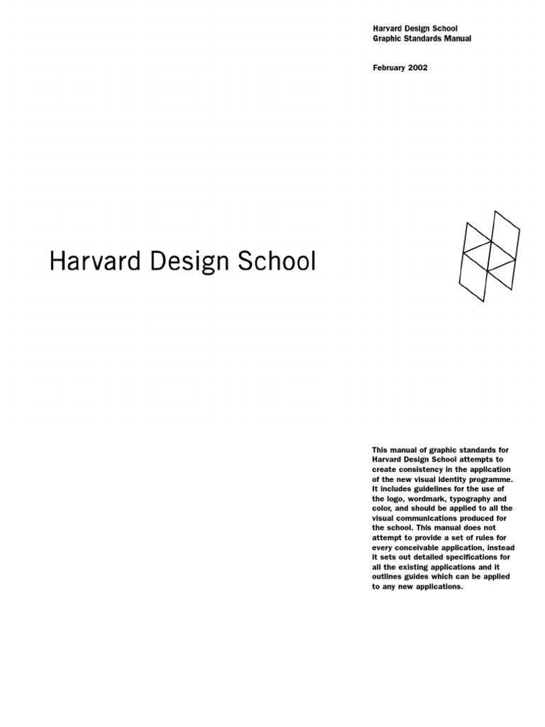 Harvard Design School Brand Guidelines | PDF | Home & Garden | Art