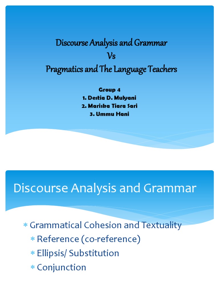 Ppt Pragmatics | Context (Language Use) | Grammar