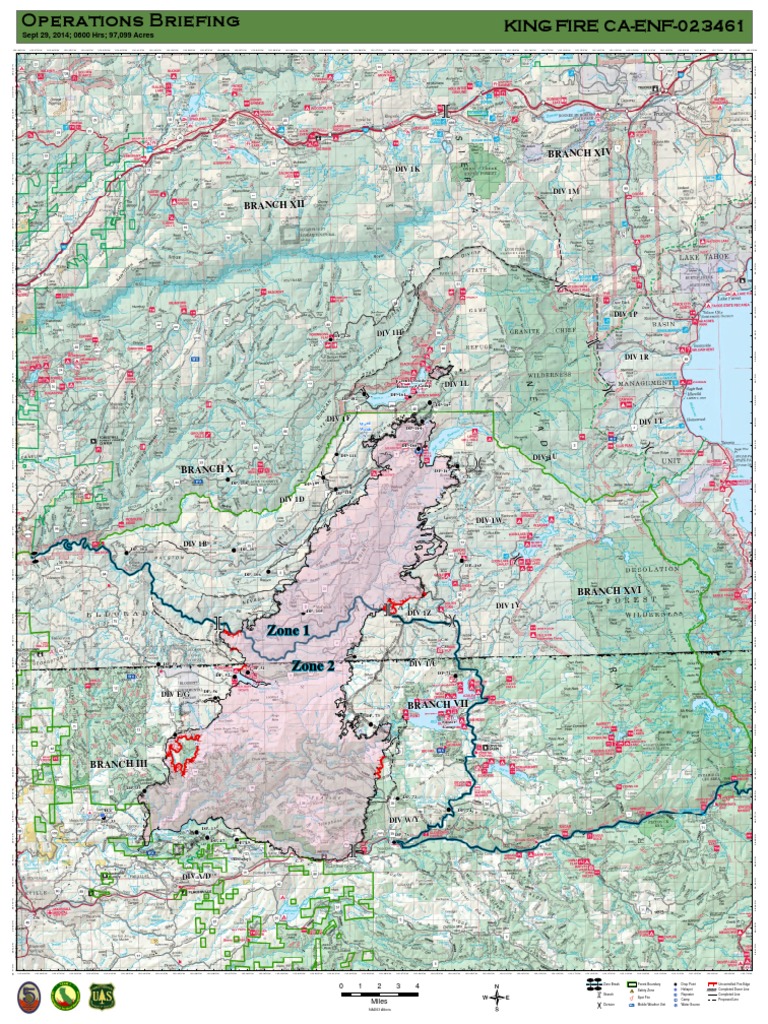 King Fire Operations Map Sept. 28 | PDF