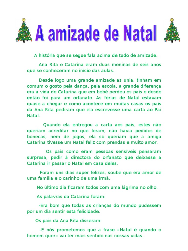 Contos de Natal Dos Nossos Alunos | PDF | Natal | Amor