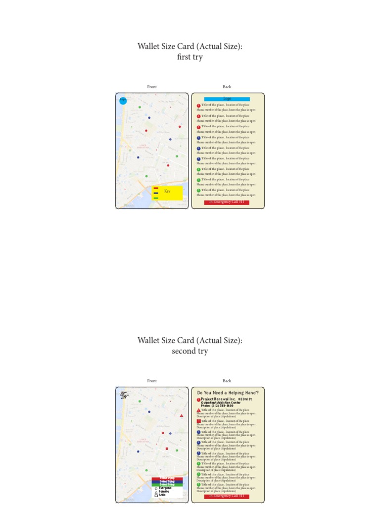 Wallet Size Card (Actual Size) : First Try: Front Back | PDF | Violence