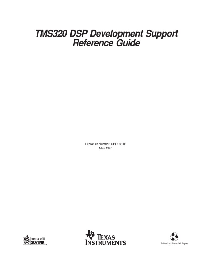 TMS320 DSP Development Support Reference Guide | PDF | Digital Signal Processor | Office Equipment