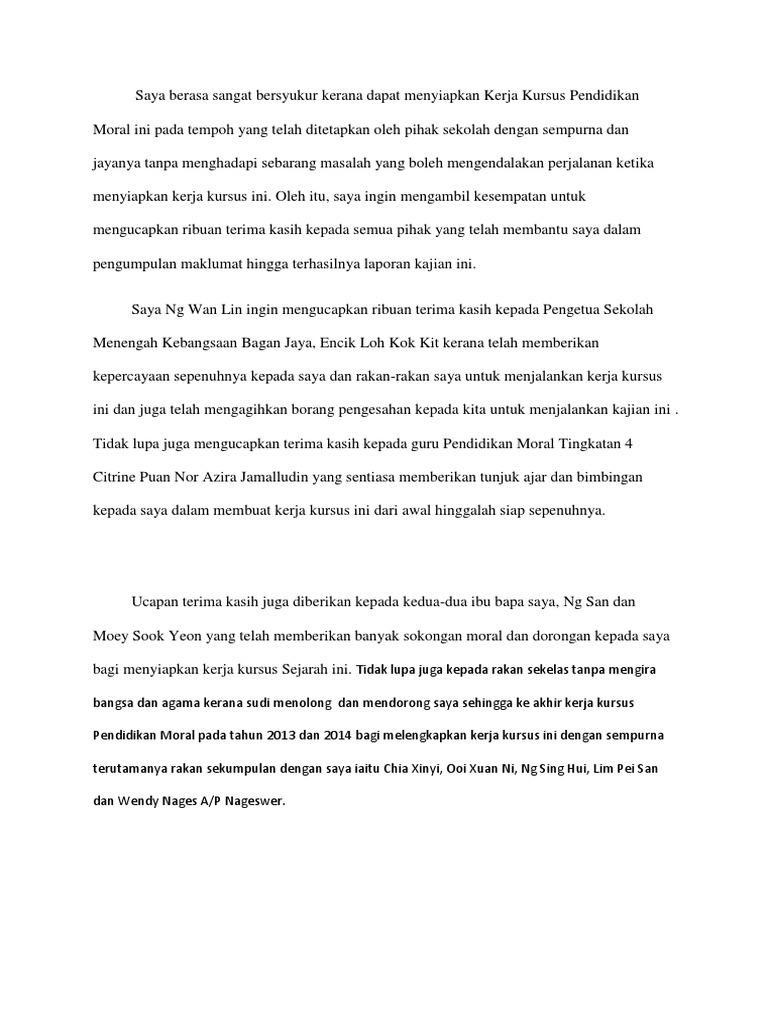 Folio Pendidikan Moral | PDF