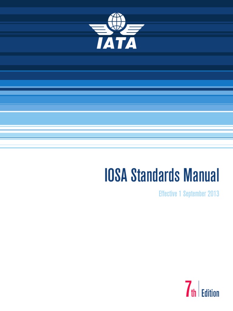 IOSA Standards Manual Ed7 | PDF | Specification (Technical Standard ...