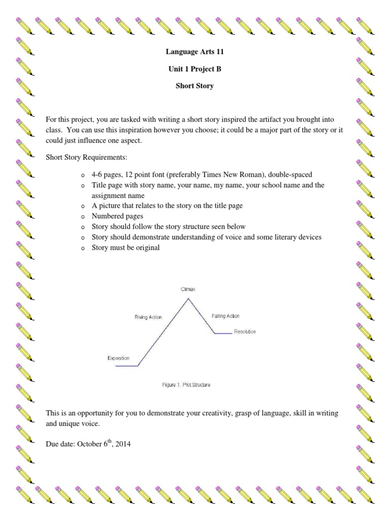 Short Story Project Guidelines for 11th Grade | PDF