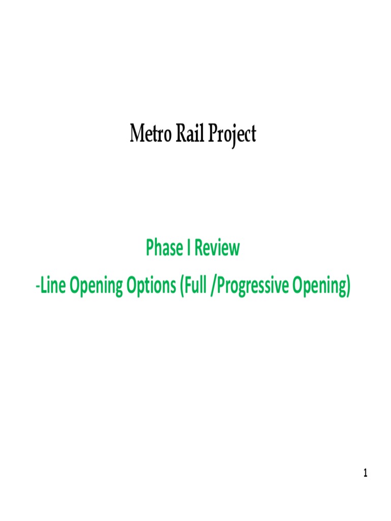 Metro Rail Presentation Sample | PDF | Rail Infrastructure | Land Transport
