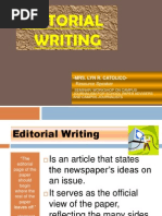 Types of Editorial Writing | PDF | Persuasion | Philosophical Theories