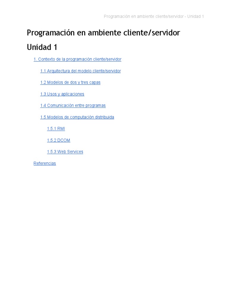 Programación en Ambiente Cliente-Servidor | PDF | Modelo cliente-servidor | Servidor web