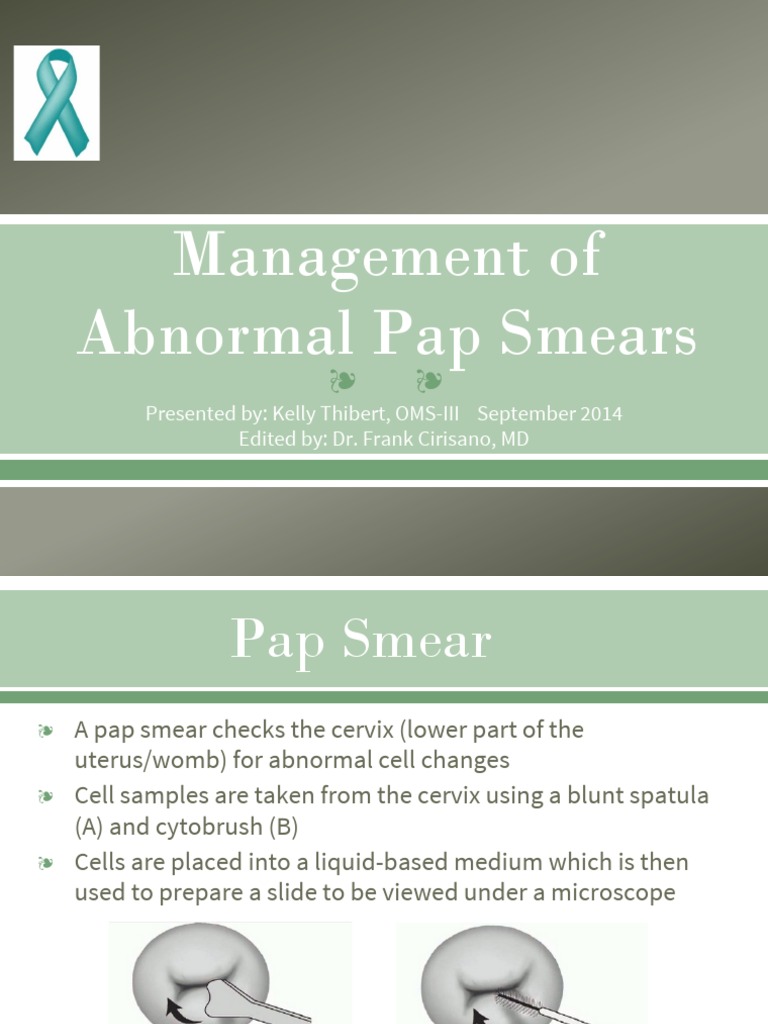 Pap Smear Guidelines & Management | PDF | Cervical Cancer | Cancer