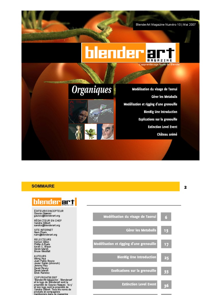 Blender Art Magazine #10 (French) | PDF | Blender | Python (Langage de ...