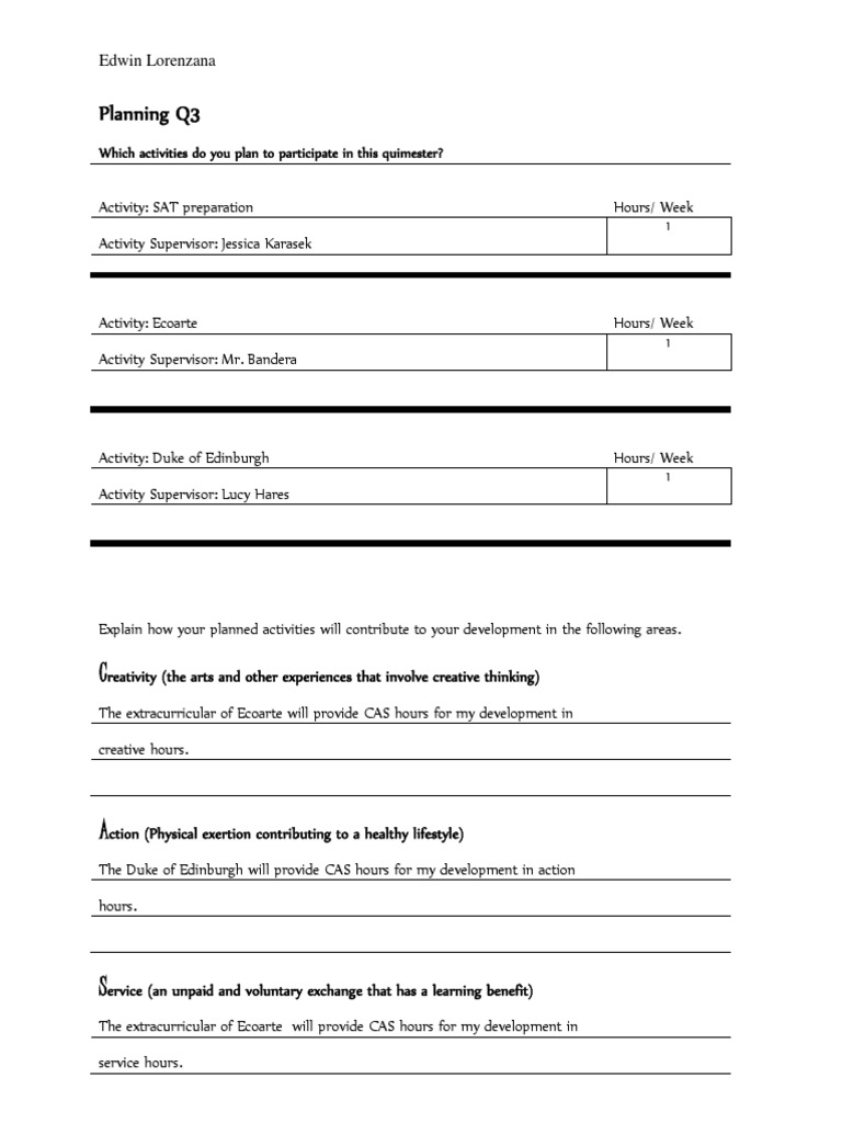 Planning Q3 | PDF | Sat | Learning