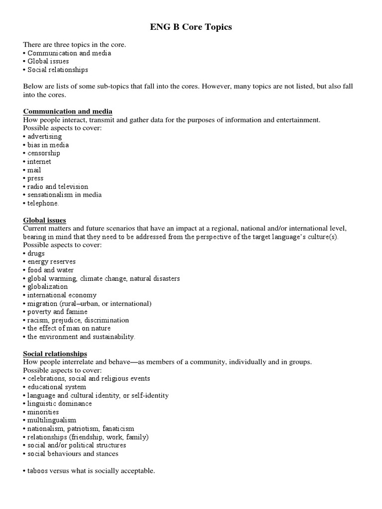Core Topics in Communication & Society | PDF