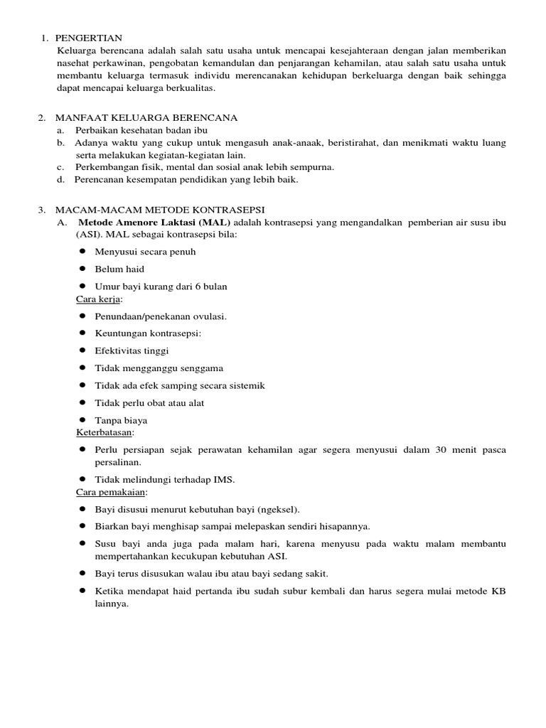 Materi KB | PDF | Kesehatan Holistik | Sains & Matematika