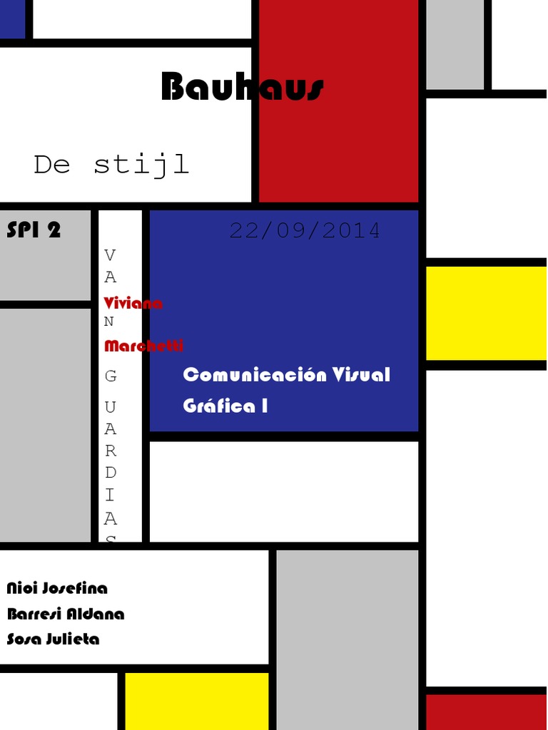 SPI2 - Bauhaus de Stijl | PDF | Estética | Diseño de comunicacion