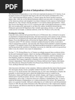 Declaration of Independence Analysis | PDF | United States Declaration ...