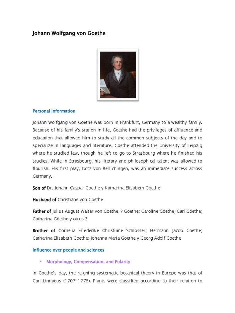 Johann Wolfgang Von Goethe | PDF | Johann Wolfgang Von Goethe | Faust