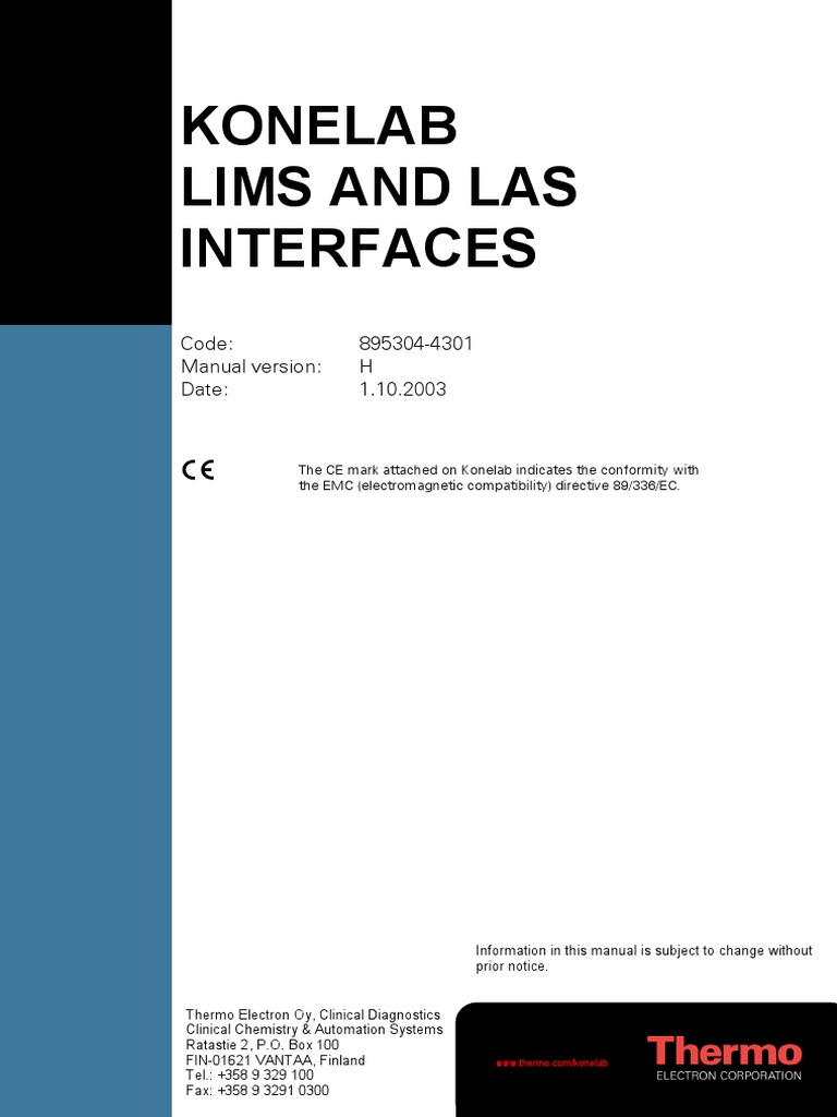 LIMS and LAS Interfaces | PDF | Transmission Control Protocol | Digital ...