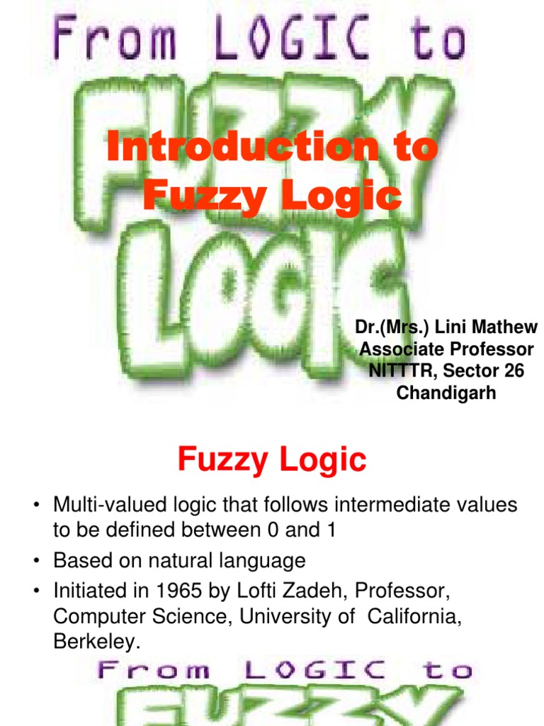 Introduction To Fuzzy Logic | PDF | Fuzzy Logic | Function (Mathematics)