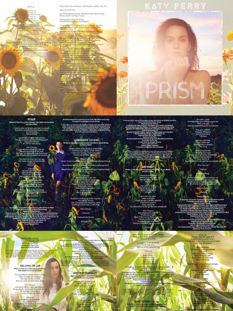 Digital Booklet - Prism | PDF | Song Recordings Produced | American Songs