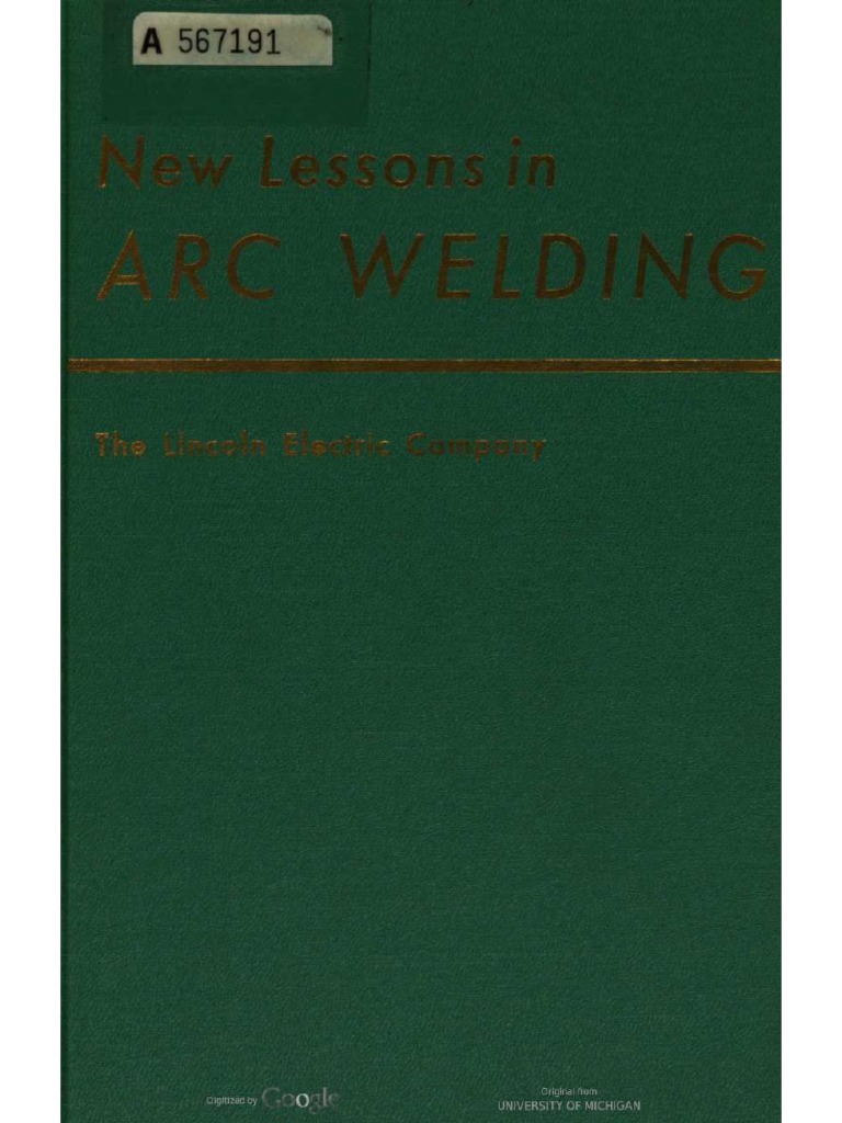 New Lessons in Arc Welding | PDF