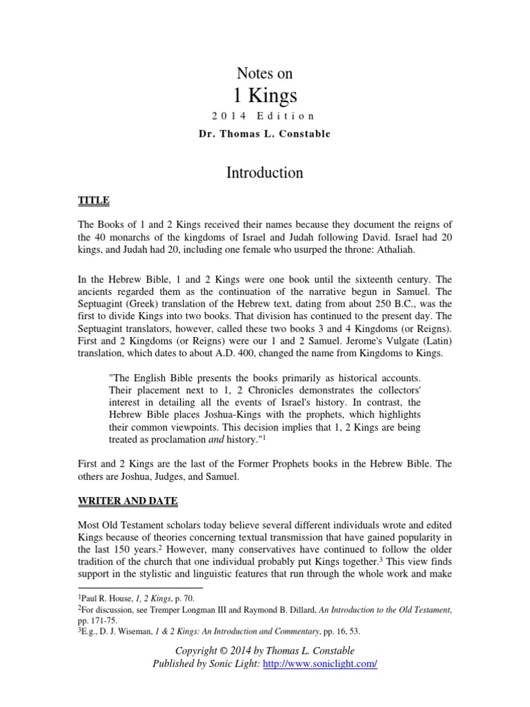 1 Kings | PDF | Books Of Kings | David