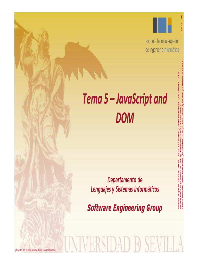 Tema 5 Tema 5 - Javascript Javascript and and Dom Dom: Software ...