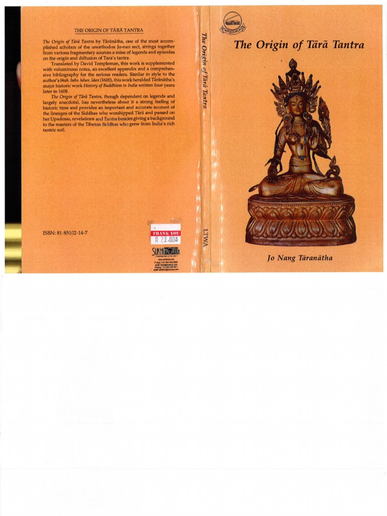 The Origin of Tara Tantra - Jo Nang Taranatha | PDF