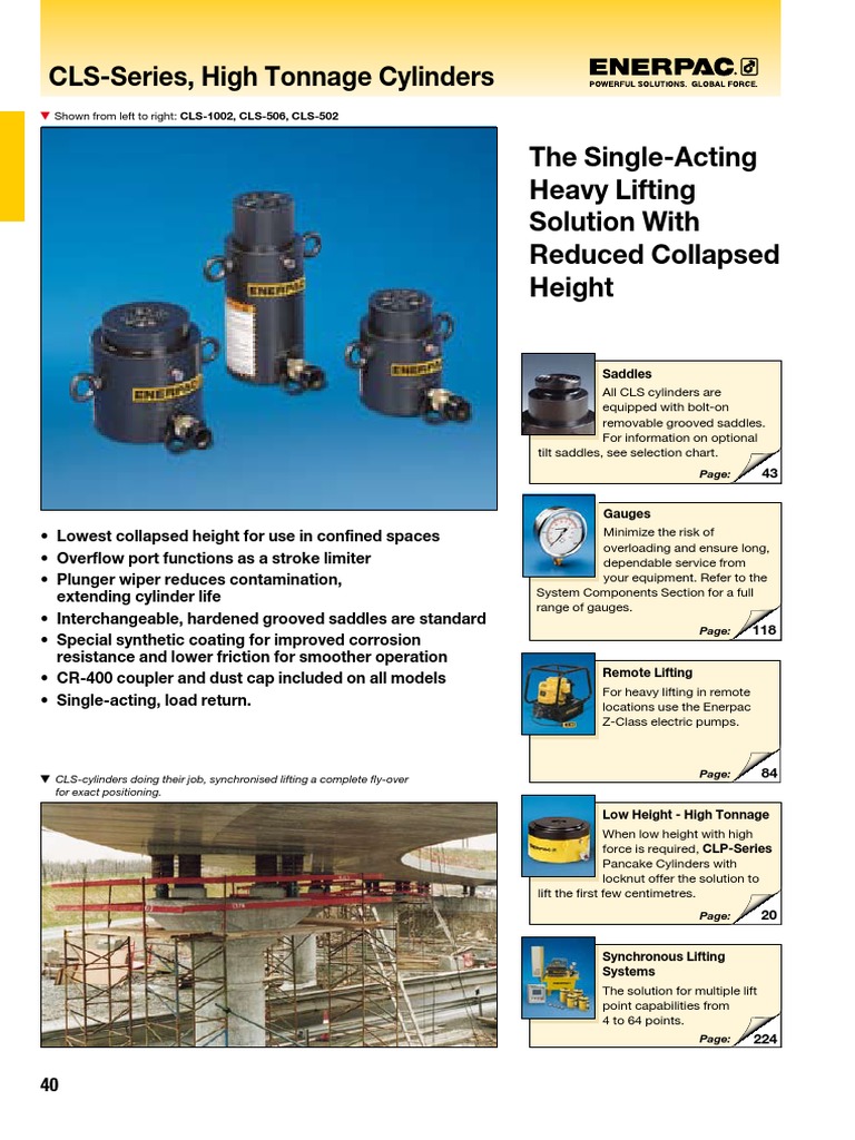 ENERPAC JACKING Cls - 326e - GB PDF | Download Free PDF | Mechanical ...