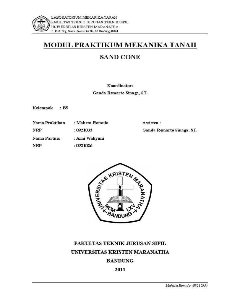 Cover Sandcone | PDF | Art | Technology & Engineering