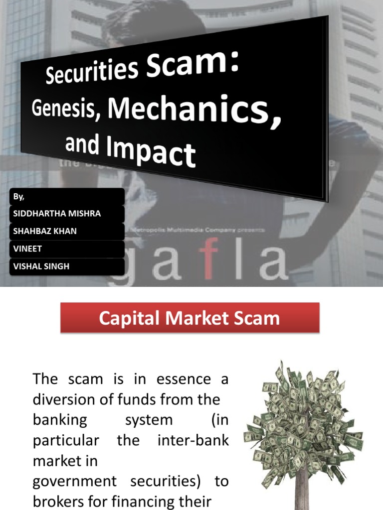 1992 Stock Exchange Scam | PDF | Capital Market | Securities (Finance)