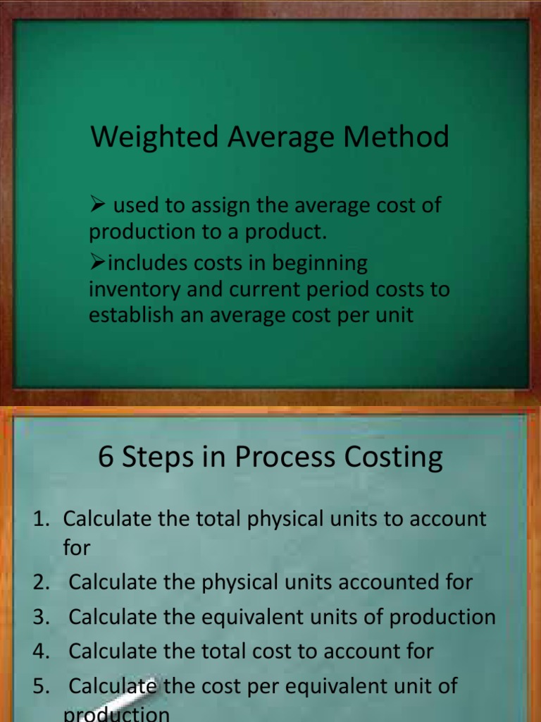 Understanding the Weighted Average Method | PDF | Inventory | Cost Of ...