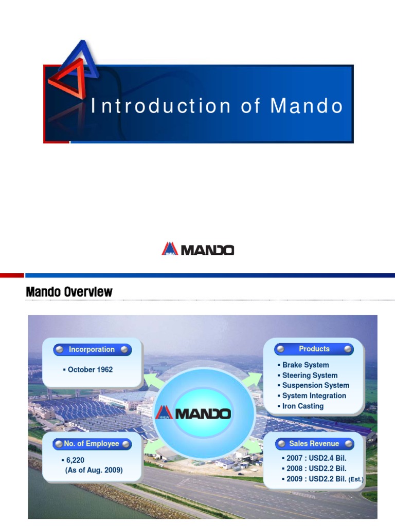 Mando Company Introduction | PDF | Technology & Engineering | Computers