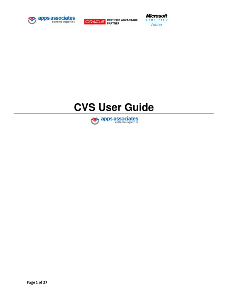 CVS UserGuide | PDF | Version Control | Software Development