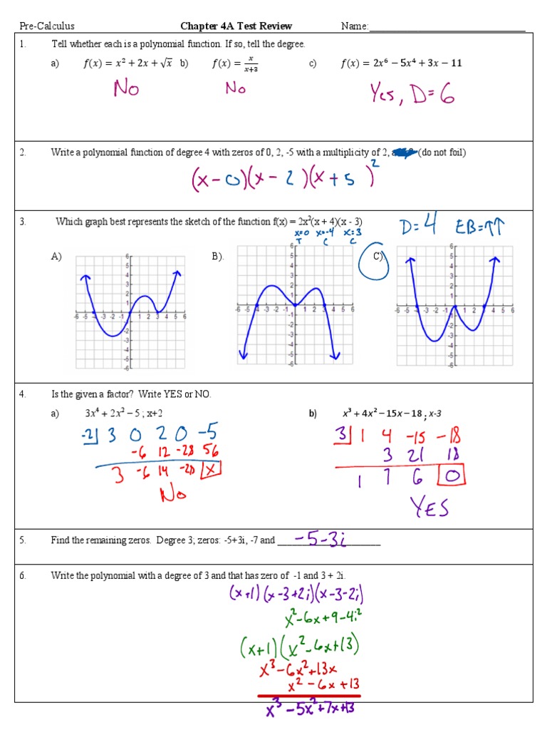 Chapter 3 Test Review Key 2014 | PDF | Teaching Methods & Materials
