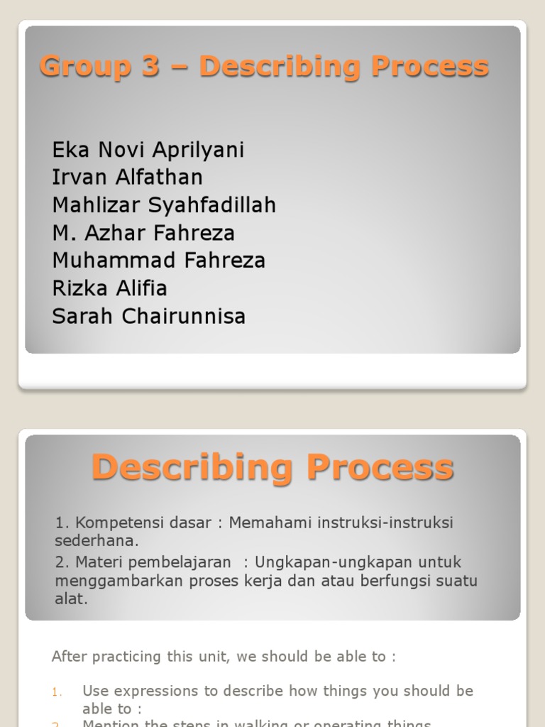 Example Describing Process | PDF | Sawmill | Coffee