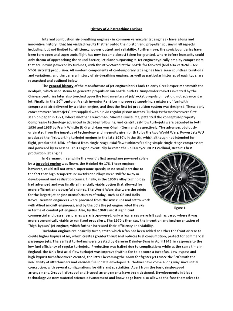 Jet Propulsion History | PDF | Jet Engine | Engines
