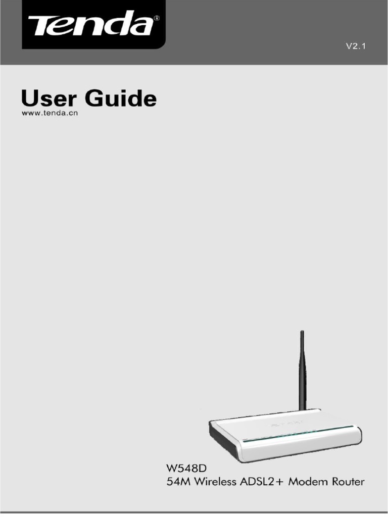 54M Wireless ADSL2+ Modem Router | PDF | Multicast | Router (Computing)