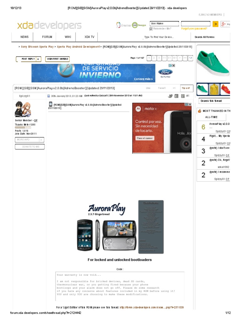 News Forum Wiki Xda TV: Sony Ericsson Xperia Play Xperia Play Android Development | PDF ...