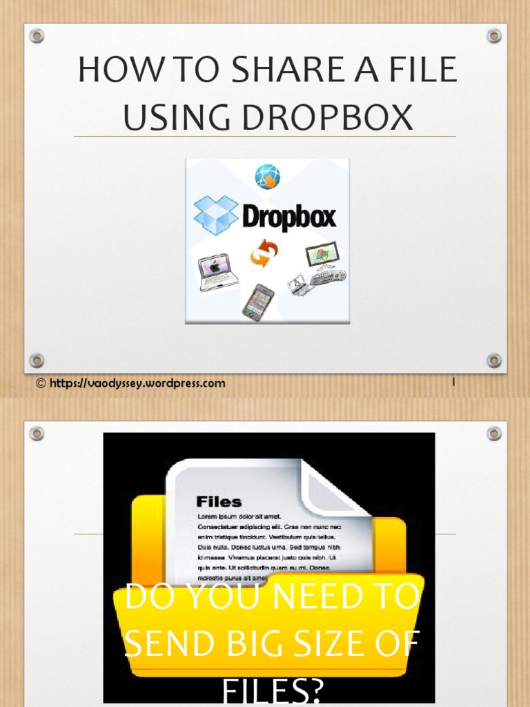 How To Share A File Using Dropbox | PDF | Icon (Computing) | Computer File