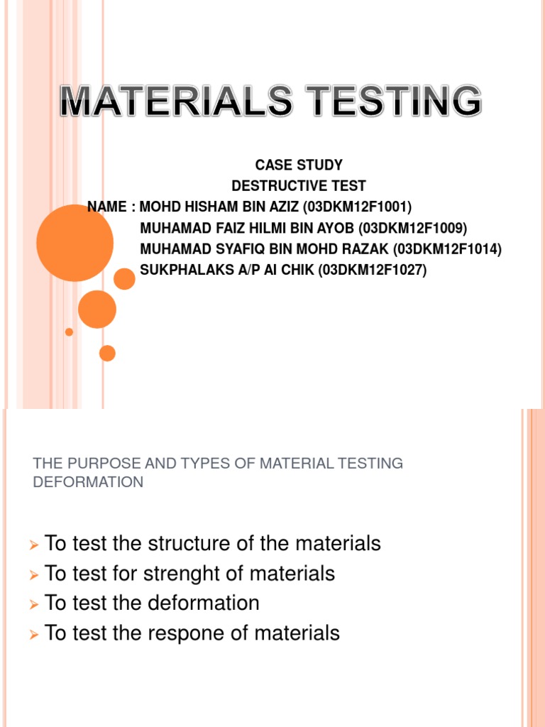 Material Case Study | PDF | Strength Of Materials | Deformation ...