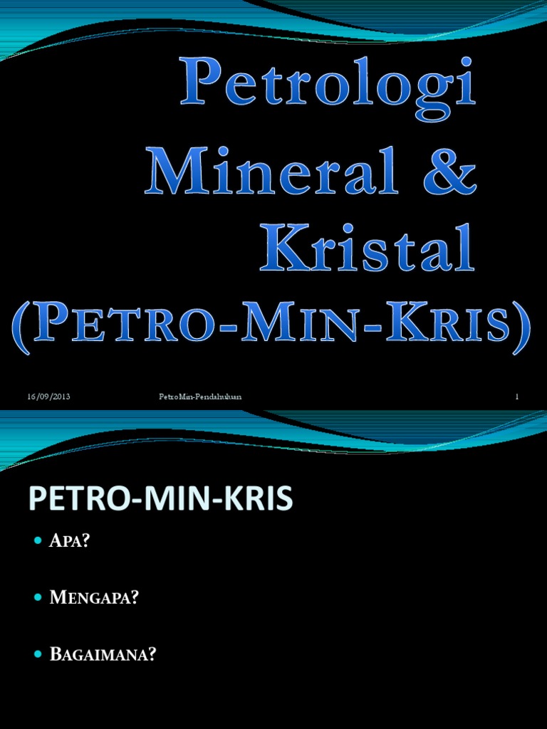 Petrologi Dan Mineralogi | PDF | Sains & Matematika | Teknologi & Rekayasa