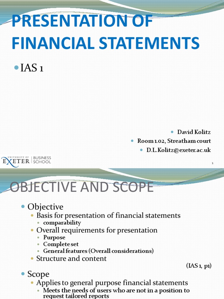 Presentation of Financial Statements 11 | PDF | International Financial ...
