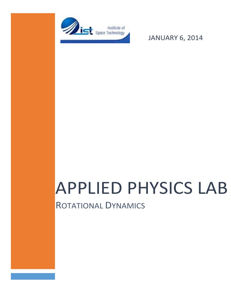 Lab Report Pdf Rotation Around A Fixed Axis Torque