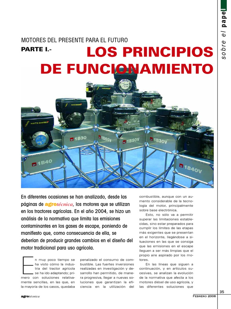 Motores en Los Tractores Agrícolas | PDF | Turbocompresor | Combustión